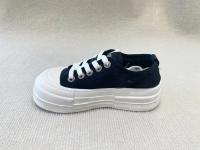 China Size 35-40 Black And White Designer Sneakers Lace Up Thick Bottom Sneakers for sale