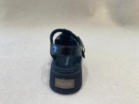 China Fashion Black Velvet Platform Sandals Bright Surface Summer for sale