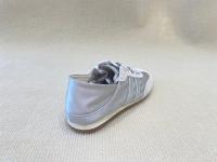 China Flat Womens Satin Sneakers OEM Lace Up Running Shoes And Color Bars for sale