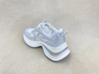 China Women thick-bottom rhine-drill breathable mesh sport shoes hollow surface in summer for sale