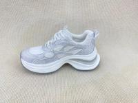 China Women thick-bottom rhine-drill breathable mesh sport shoes hollow surface in summer for sale