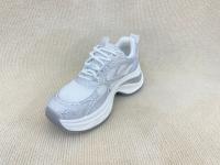 China Women thick-bottom rhine-drill breathable mesh sport shoes hollow surface in summer for sale