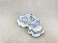 China Silver Lace Pearl Women Sneakers Mesh Turbo Shoes Casual And Running for sale