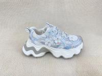 China Silver Lace Pearl Women Sneakers Mesh Turbo Shoes Casual And Running for sale