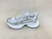 China Women white comfort sport shoes with mesh upper breathable and anti slip for sale