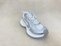 China Women white comfort sport shoes with mesh upper breathable and anti slip for sale