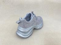 China Women fashion sport shoes with bling rhinestone breathable upper grey black for sale