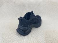 China Comfort Black Rhinestone Sneakers Breathable Upper Blinged Out Sneakers for sale