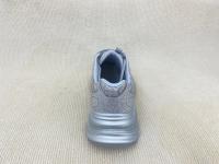 China Women fashion walking shoes with bling rhinestone breathable upper grey for sale
