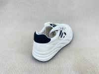 China Fashion Microfiber White Platform Sneakers Women With Flat Heel And Creature Pattern for sale