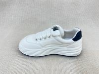 China Fashion Microfiber White Platform Sneakers Women With Flat Heel And Creature Pattern for sale