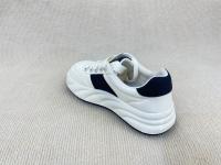 China Breathable Microfiber White Platform Trainers With Flat Heel And Lightweight for sale