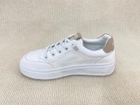 China Women comfort flat heel sport shoes with breathable mesh and lace up for sale