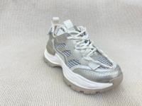 China Golden Women Sneakers Authentic Leather Women'S Lace Up Sneakers for sale