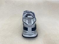 China Fashion Comfort Sneakers With Mesh Upper Authentic Leather And Lacing Silver for sale