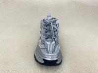 China Fashion Comfort Sneakers With Mesh Upper Authentic Leather And Lacing Silver for sale