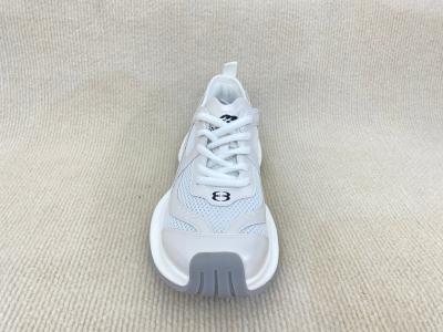 China White Crossover Strap Sport Shoes Comfort Heightening Women Sneakers for sale