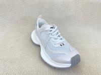 China White Crossover Strap Sport Shoes Comfort Heightening Women Sneakers for sale