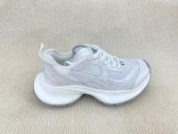 China White Crossover Strap Sport Shoes Comfort Heightening Women Sneakers for sale