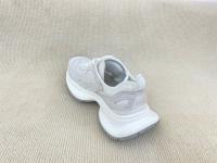 China White Crossover Strap Sport Shoes Comfort Heightening Women Sneakers for sale