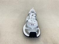 China Women grey crossover strap running shoes with comfort breathable mesh upper and heightening for sale