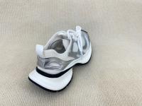 China Women grey crossover strap running shoes with comfort breathable mesh upper and heightening for sale