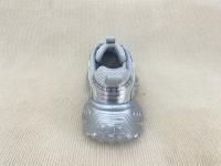 China Silver White Fashion Sneakers With Paillette Cristal Breathable Mesh And Low Cut for sale