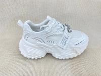 China Women white flat fashion sneakers with paillette crystal breathable mesh and low cut for sale