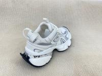 China Women white leather sneakers with script and breathable mesh upper lacing PU for sale