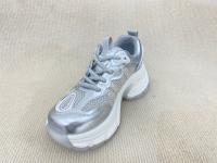 China Breathable Silver Womens Sneakers ODM Silver Trainers Ladies for sale