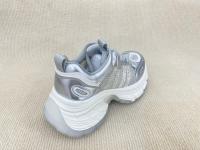 China Breathable Silver Womens Sneakers ODM Silver Trainers Ladies for sale