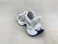 China PU Outsole Women Gold Sneakers UK 2.5 - UK 7.5 Size White And Gold Sneakers for sale