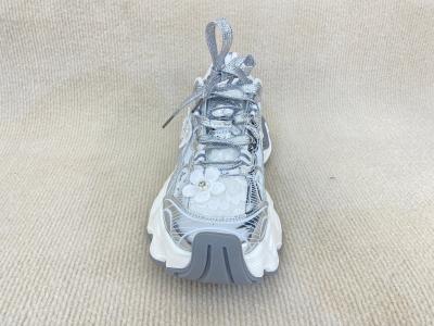 China Heightening Silver Casual Sneakers Thick Bottom Soft Comfortable Trainers for sale