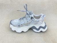 China Heightening Silver Casual Sneakers Thick Bottom Soft Comfortable Trainers for sale