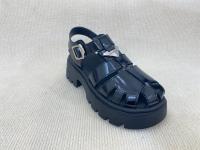 China TPR Womens Silver Platform Sandals With Thick Soled And Cover Head for sale