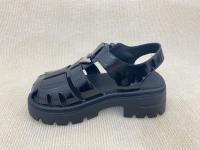 China TPR Womens Silver Platform Sandals With Thick Soled And Cover Head for sale