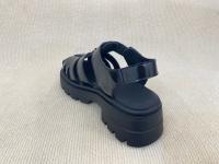 China TPR Womens Silver Platform Sandals With Thick Soled And Cover Head for sale