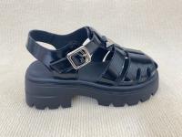 China TPR Womens Silver Platform Sandals With Thick Soled And Cover Head for sale