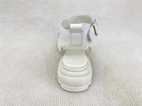 China Breathable Microfiber Summer Sandals PU White Sandals For Women for sale
