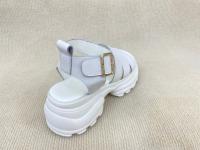 China Heightening White Platform Sandals With Line Belt For Beach Open Toe for sale