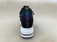 China Bling Crystal Platform Loafers Black for sale