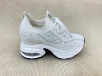 China Lace Up White Platform Loafers Heightening Designer Platform Loafers for sale