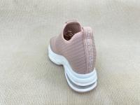 China Breathable Pink Platform Loafers Microfiber Loafer Platform Shoes for sale