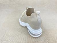 China Lacing And Heightening Comfortable Platform Loafer Heels White for sale