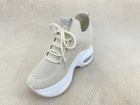 China Lacing And Heightening Comfortable Platform Loafer Heels White for sale