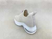 China Breathable Platform Loafers Women Heightening Slip On Platform White Loafers for sale