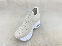 China Breathable Platform Loafers Women Heightening Slip On Platform White Loafers for sale