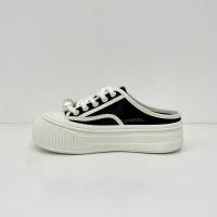 China Black Canvas Mule Shoes Breathable for sale