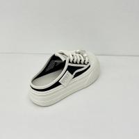 China Black Canvas Mule Shoes Breathable for sale