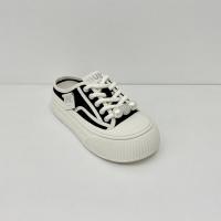 China Black Canvas Mule Shoes Breathable for sale